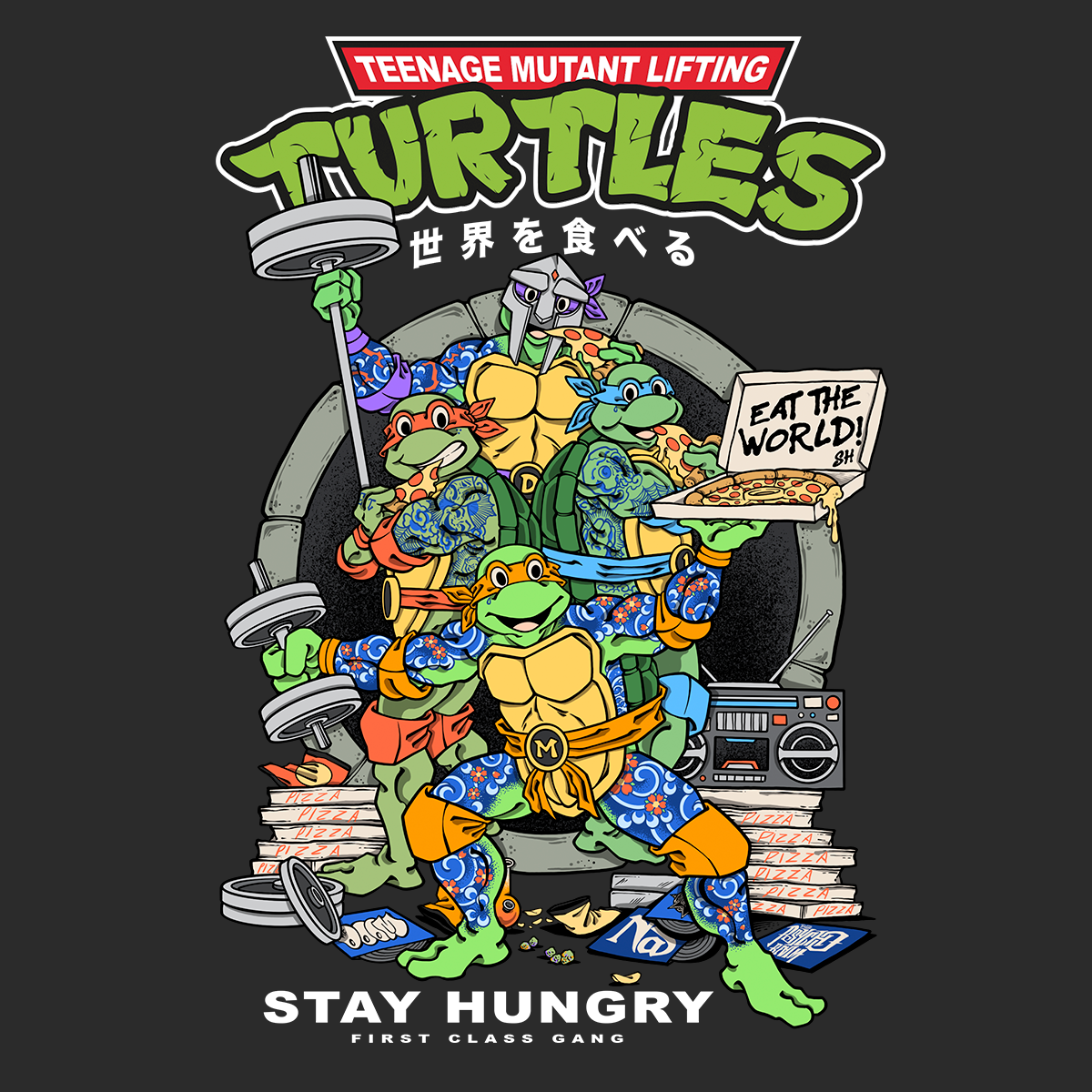 TEENAGE MUTANT LIFTING TURTLES – STAY HUNGRY®