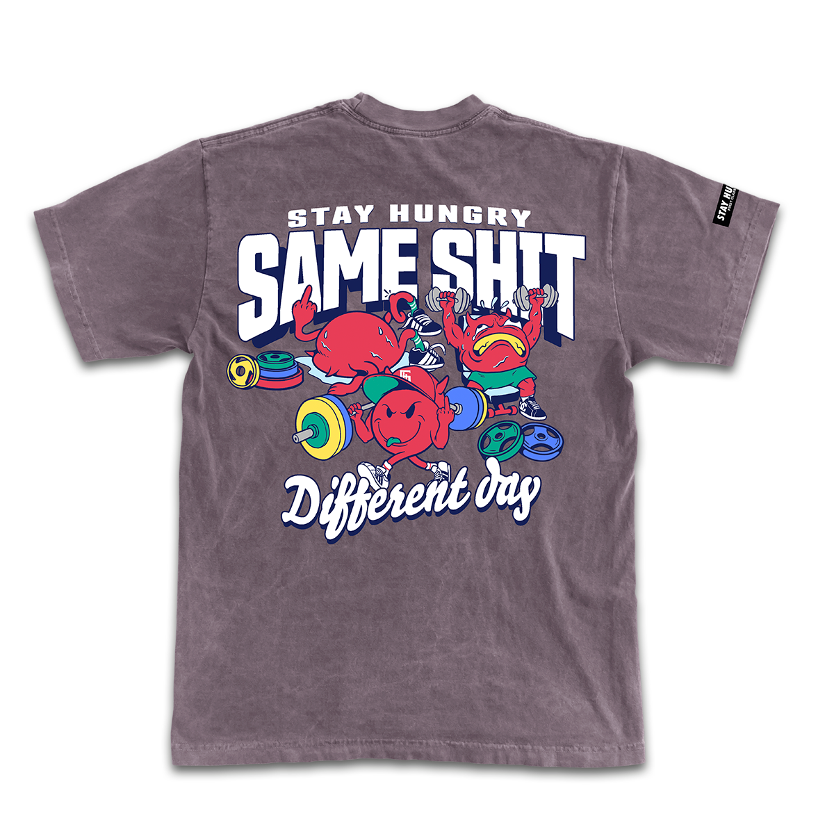 SAME SHIT, DIFFERENT DAY - Premium Oversize Tee (HEAVYWEIGHT - Mauve P – STAY HUNGRY®